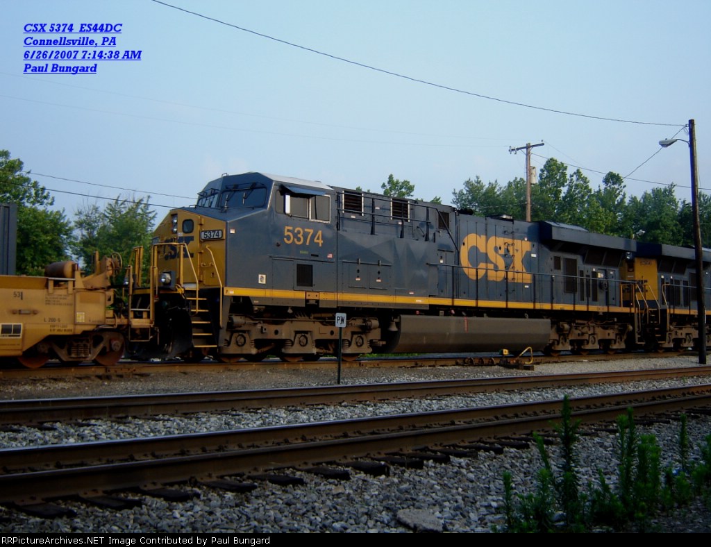 CSX 5374 ES44DC June 26, 2007